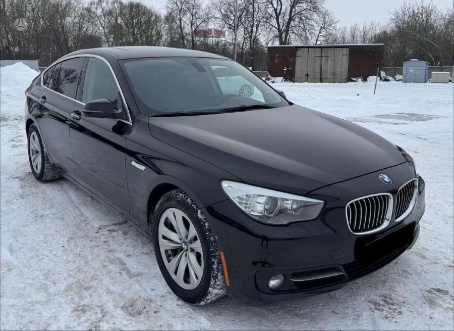 Black BMW 535 Gran Turismo 2015 in Panevezys, with an engine capacity of 2.98 L and mileage of 235 thousand km for 12500 €, photo 2 on AUTOMOTO.COM.LV