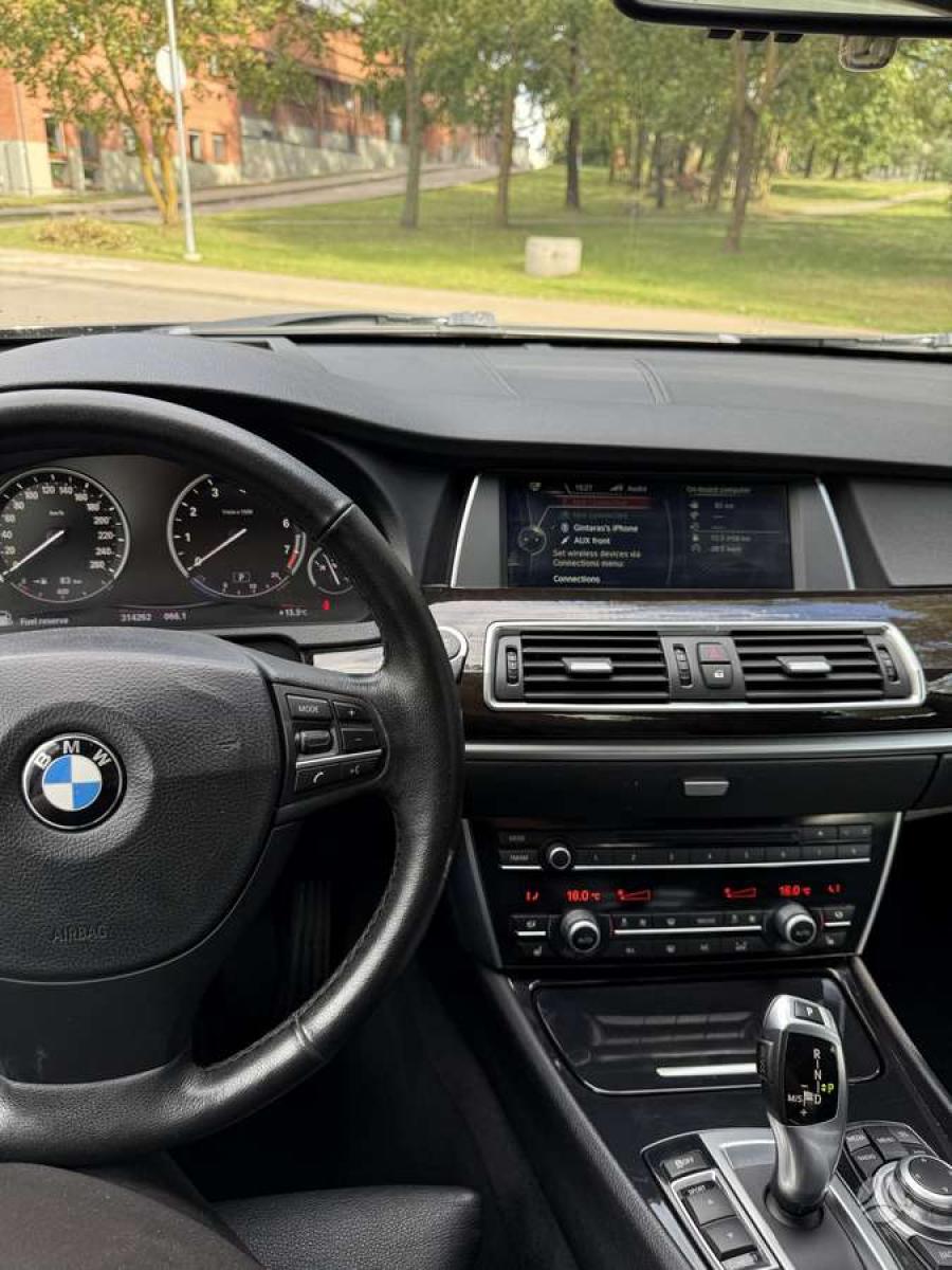 Black BMW 535 Gran Turismo 2013 in Marijampole, with an engine capacity of 3.50 L and mileage of 314 thousand km for 9000 €, photo 18 on AUTOMOTO.COM.LV