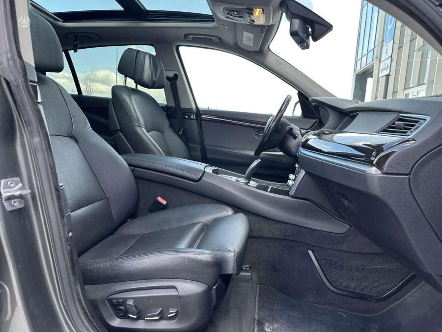 Grey BMW 535 Gran Turismo 2015 in Vilnius, with an engine capacity of 2.98 L and mileage of 129 thousand km for 9000 €, photo 12 on AUTOMOTO.COM.LV