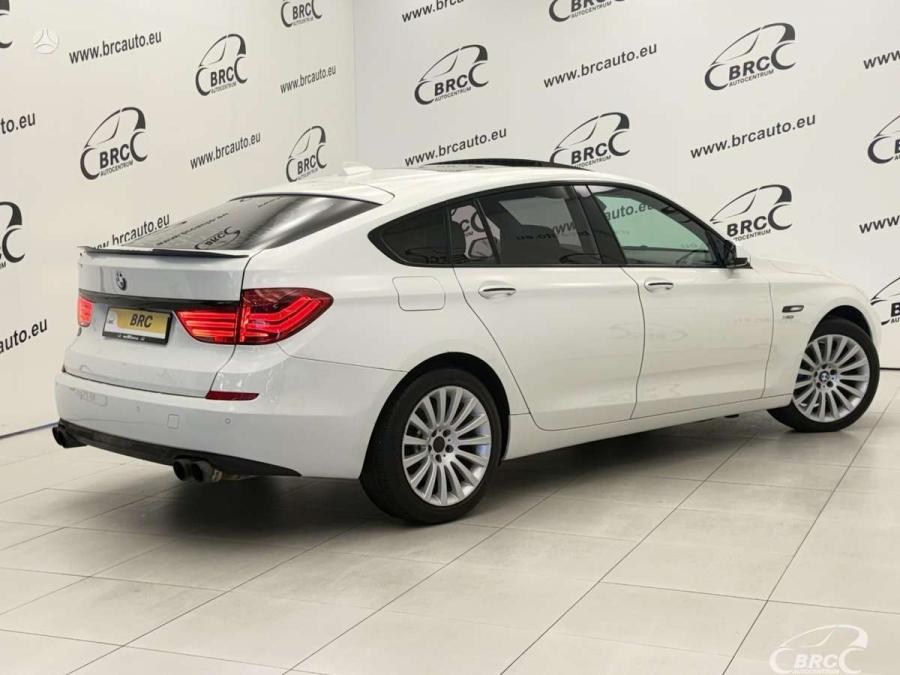 White BMW 535 Gran Turismo 2011 in Vilnius, with an engine capacity of 2.98 L and mileage of 262 thousand km for 6900 €, photo 4 on AUTOMOTO.COM.LV