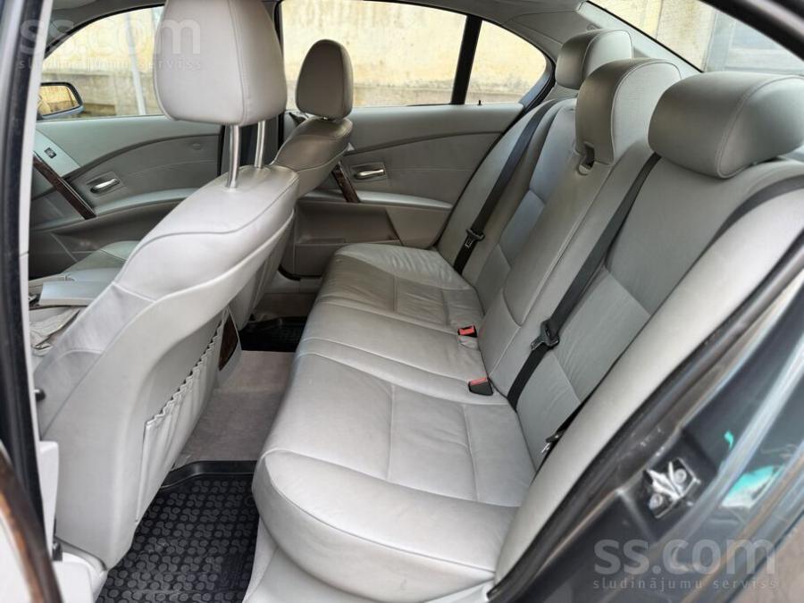 Pelēks BMW 535 2005 Cēsis, ar dzinēja tilpumu 3.00 L un nobraukumu 233 tūkst. km par 3990 €, foto 13 vietnē AUTOMOTO.COM.LV