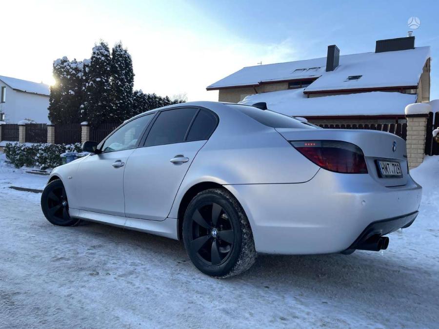 Pelēks BMW 535 2006 Viļņa, ar dzinēja tilpumu 2.99 L un nobraukumu 230 tūkst. km par 4350 €, foto 4 vietnē AUTOMOTO.COM.LV