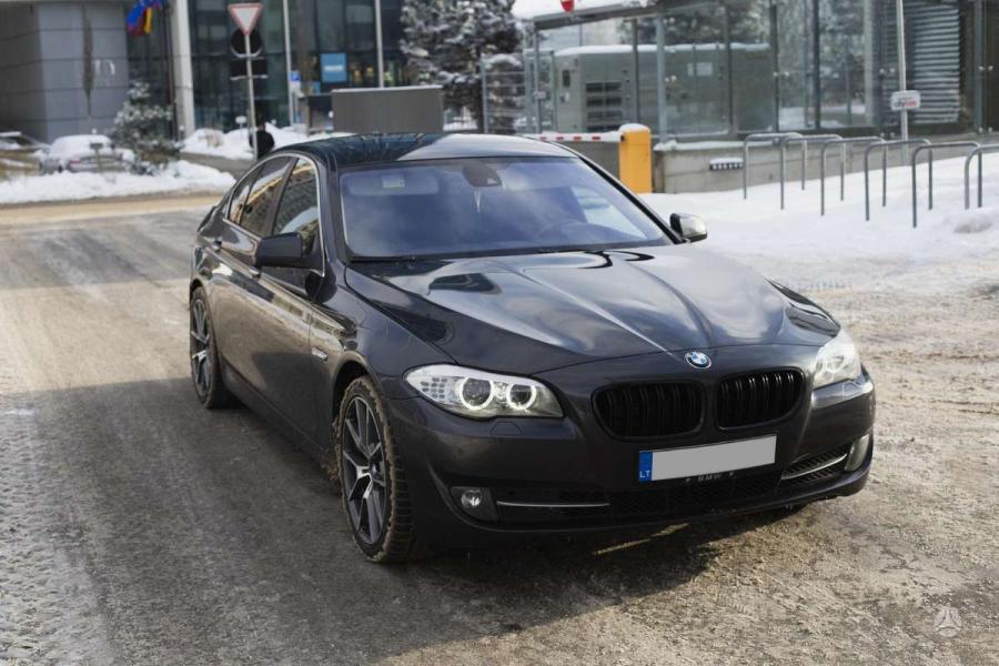 Grey BMW 535 2011 in Vilnius, with an engine capacity of 2.99 L and mileage of 350 thousand km for 7850 €, photo 3 on AUTOMOTO.COM.LV