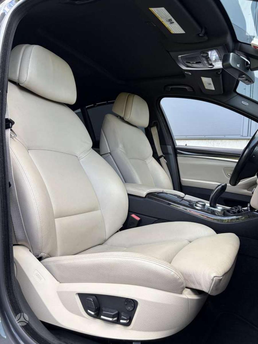 Grey BMW 535 2012 in Vilnius, with an engine capacity of 2.98 L and mileage of 280 thousand km for 10900 €, photo 16 on AUTOMOTO.COM.LV
