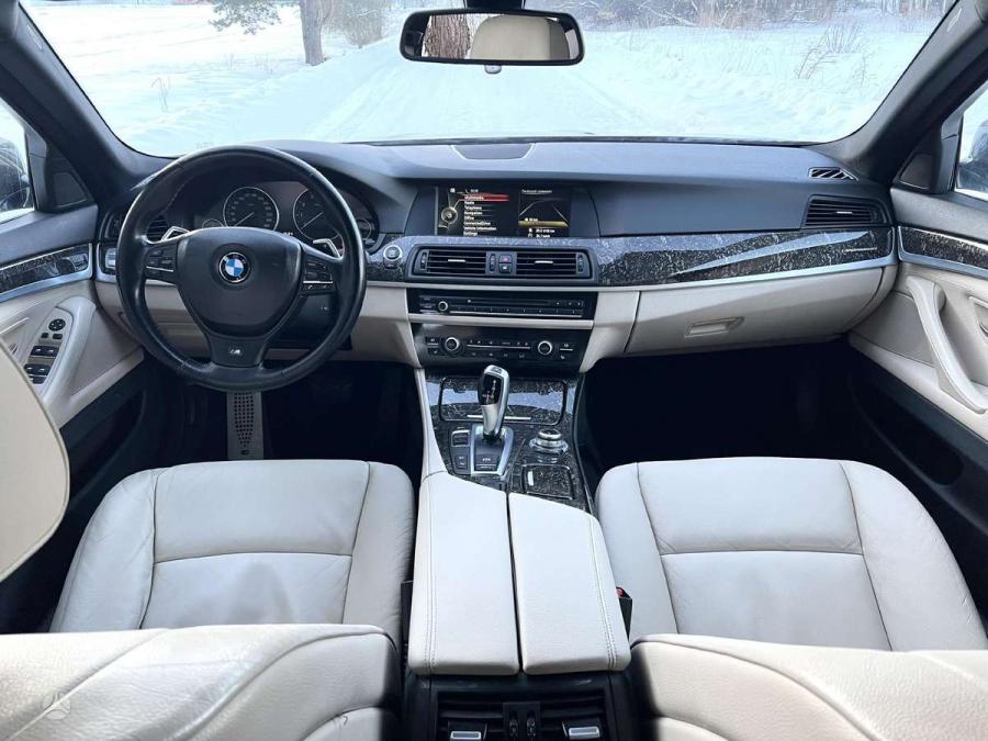Grey BMW 535 2013 in Vilnius, with an engine capacity of 3.00 L and mileage of 232 thousand km for 9400 €, photo 12 on AUTOMOTO.COM.LV