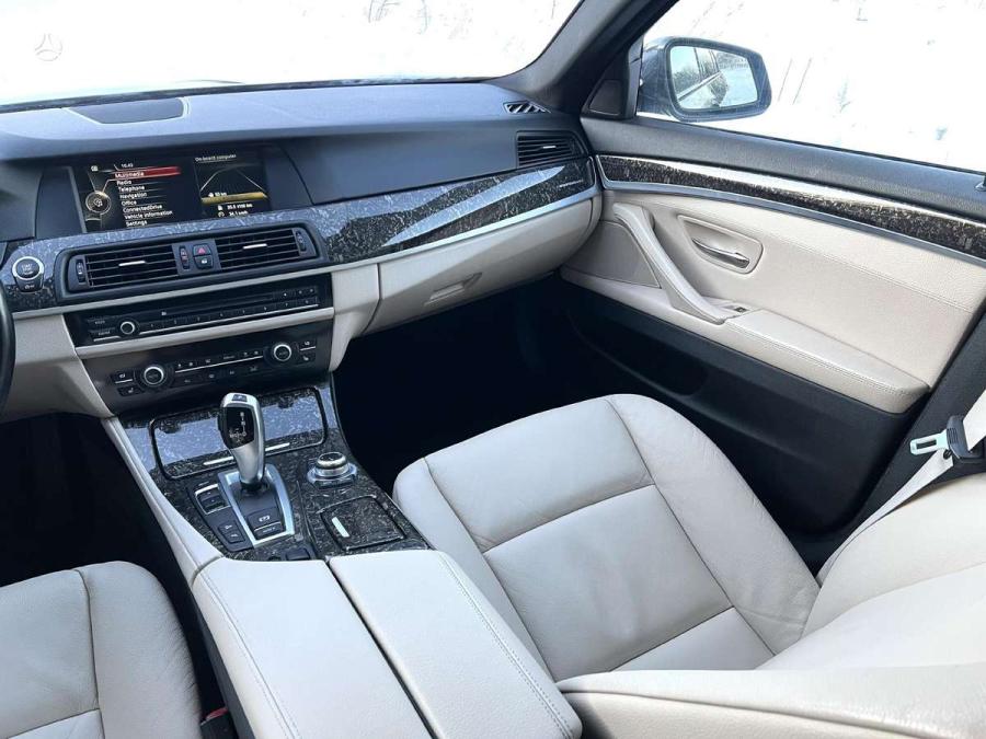Grey BMW 535 2013 in Vilnius, with an engine capacity of 3.00 L and mileage of 232 thousand km for 9400 €, photo 14 on AUTOMOTO.COM.LV