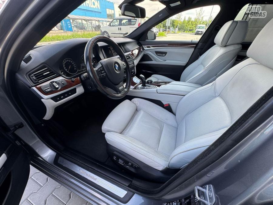 Pelēks BMW 535 2014 Viļņa, ar dzinēja tilpumu 3.00 L un nobraukumu 260 tūkst. km par 15100 €, foto 9 vietnē AUTOMOTO.COM.LV