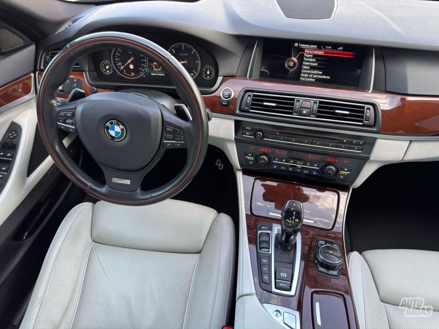 Pelēks BMW 535 2014 Viļņa, ar dzinēja tilpumu 3.00 L un nobraukumu 260 tūkst. km par 15100 €, foto 11 vietnē AUTOMOTO.COM.LV