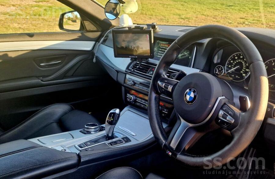 Grey BMW 535 2014 in Liepaja, with an engine capacity of 3.00 L and mileage of 162 thousand km for 12490 €, photo 10 on AUTOMOTO.COM.LV