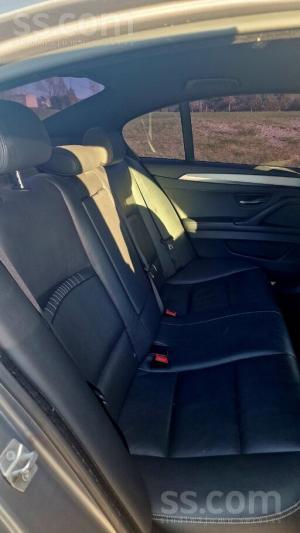 Grey BMW 535 2014 in Liepaja, with an engine capacity of 3.00 L and mileage of 162 thousand km for 12490 €, photo 18 on AUTOMOTO.COM.LV