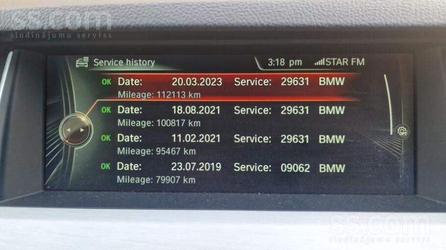 Grey BMW 535 2014 in Liepaja, with an engine capacity of 3.00 L and mileage of 162 thousand km for 12490 €, photo 23 on AUTOMOTO.COM.LV