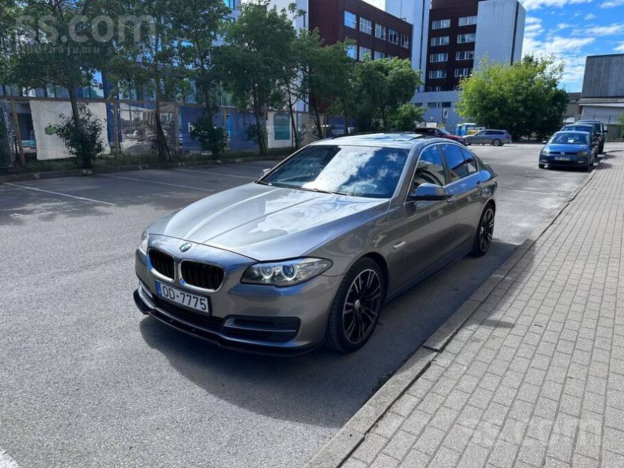 Grey BMW 535 2014 in Riga, with an engine capacity of 3.00 L and mileage of 138 thousand km for 15400 €, photo 1 on AUTOMOTO.COM.LV