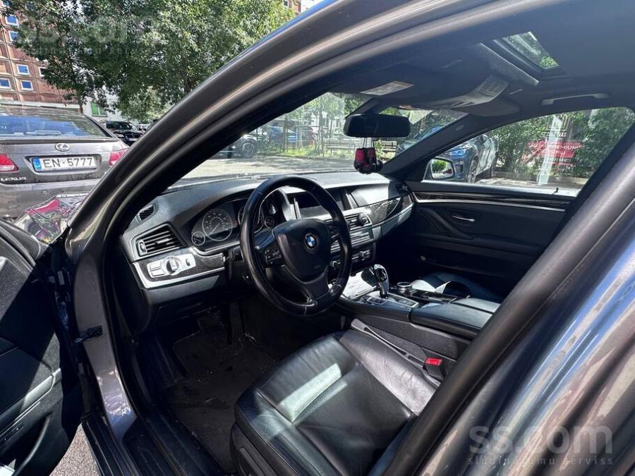 Grey BMW 535 2014 in Riga, with an engine capacity of 3.00 L and mileage of 138 thousand km for 15400 €, photo 9 on AUTOMOTO.COM.LV
