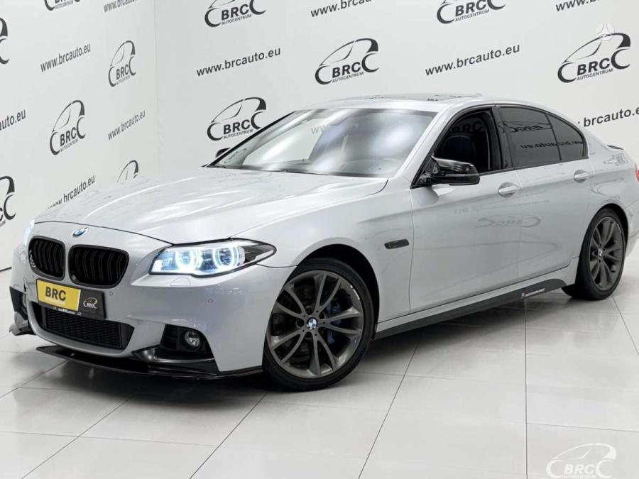Grey BMW 535 2014 in Vilnius, with an engine capacity of 2.99 L and mileage of 290 thousand km for 7900 €, photo 1 on AUTOMOTO.COM.LV