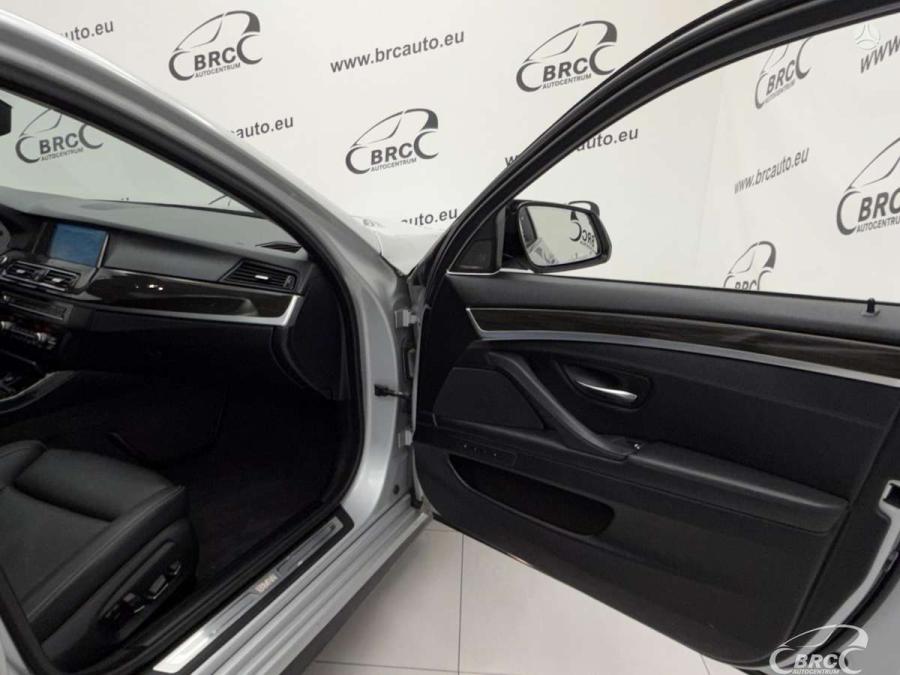 Grey BMW 535 2014 in Vilnius, with an engine capacity of 2.99 L and mileage of 290 thousand km for 7900 €, photo 10 on AUTOMOTO.COM.LV