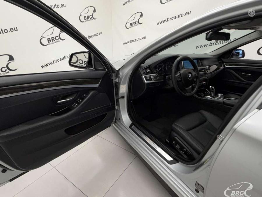 Grey BMW 535 2014 in Vilnius, with an engine capacity of 2.99 L and mileage of 290 thousand km for 7900 €, photo 24 on AUTOMOTO.COM.LV