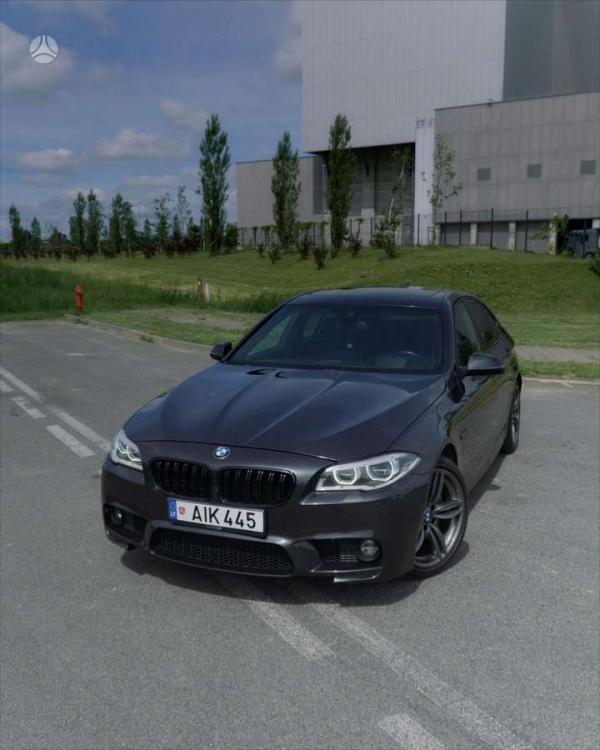 Grey BMW 535 2015 in Kaunas, with an engine capacity of 2.98 L and mileage of 198 thousand km for 14200 €, photo 3 on AUTOMOTO.COM.LV