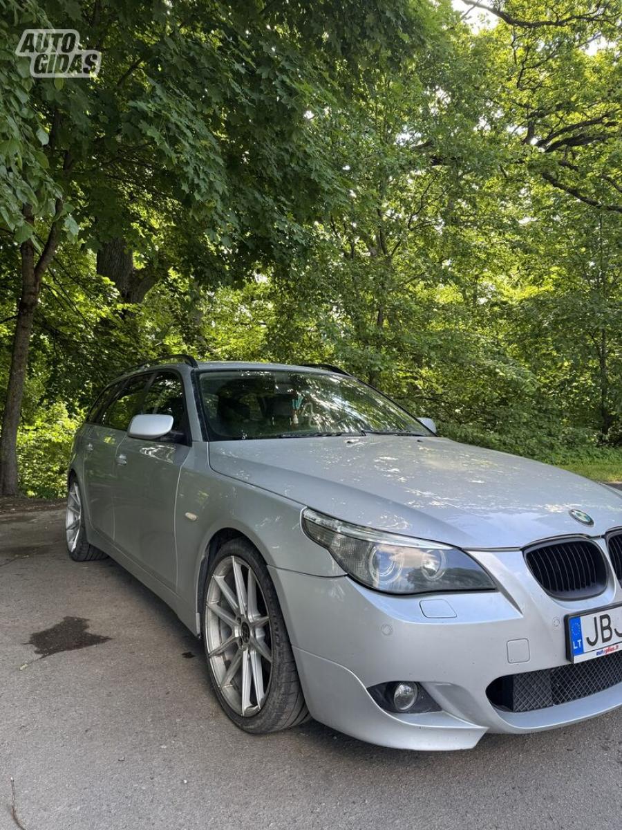 Grey BMW 535 2005 in Vilnius, with an engine capacity of 3.00 L and mileage of 435 thousand km for 3600 €, photo 12 on AUTOMOTO.COM.LV