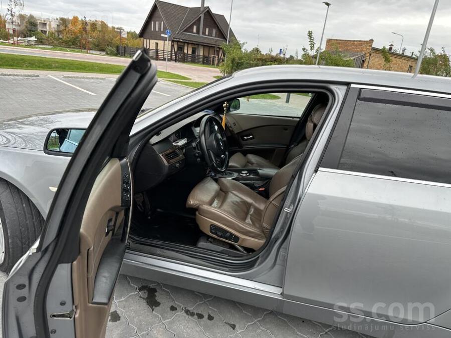 Grey BMW 535 2005 in Jelgava, with an engine capacity of 3.00 L and mileage of 280 thousand km for 2000 €, photo 8 on AUTOMOTO.COM.LV