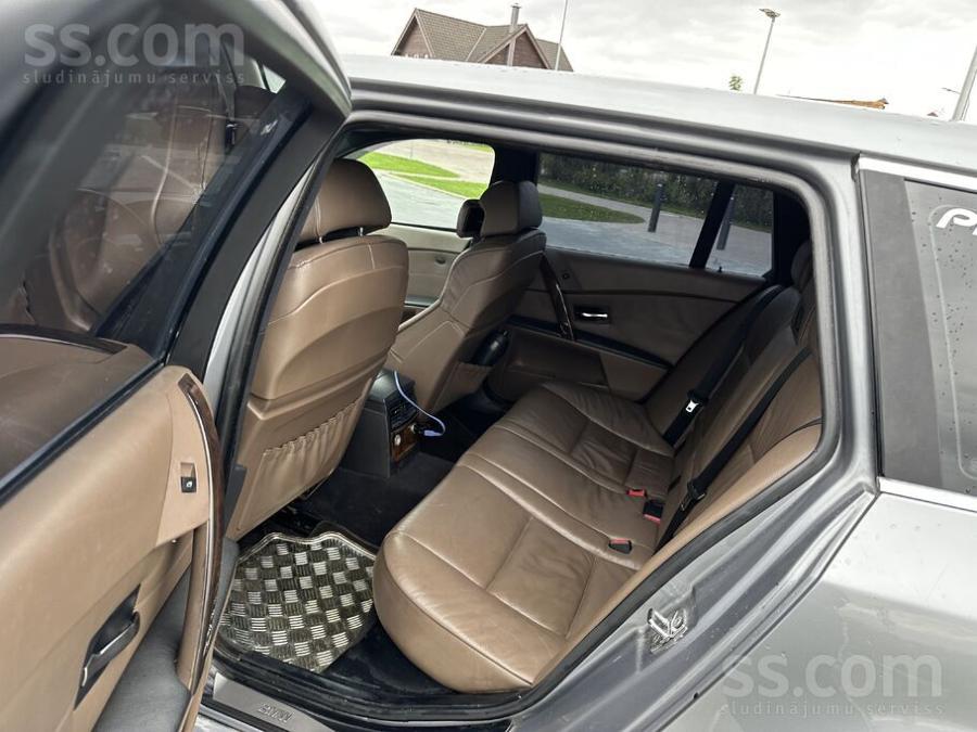 Grey BMW 535 2005 in Jelgava, with an engine capacity of 3.00 L and mileage of 280 thousand km for 2000 €, photo 9 on AUTOMOTO.COM.LV