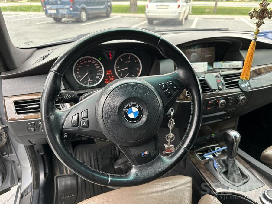 Grey BMW 535 2005 in Jelgava, with an engine capacity of 3.00 L and mileage of 280 thousand km for 2000 €, photo 10 on AUTOMOTO.COM.LV