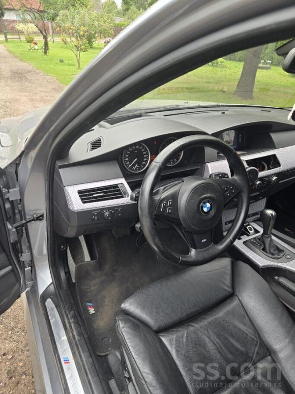 Pelēks BMW 535 2006 Gulbene, ar dzinēja tilpumu 3.00 L un nobraukumu 269 tūkst. km par 3850 €, foto 6 vietnē AUTOMOTO.COM.LV