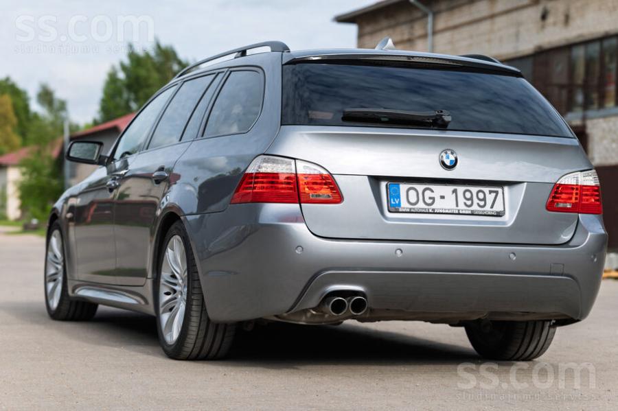 Grey BMW 535 2007 in Saldus, with an engine capacity of 3.00 L and mileage of 378 thousand km for 7100 €, photo 9 on AUTOMOTO.COM.LV
