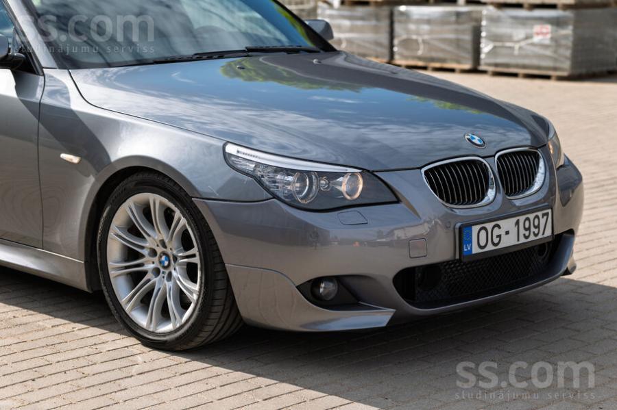 Grey BMW 535 2007 in Saldus, with an engine capacity of 3.00 L and mileage of 378 thousand km for 7100 €, photo 14 on AUTOMOTO.COM.LV