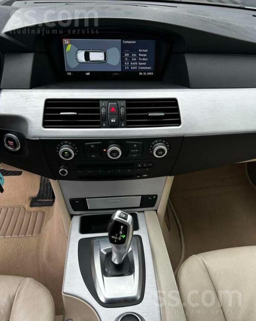 Pelēks BMW 535 2007 Bauska, ar dzinēja tilpumu 3.00 L un nobraukumu 295 tūkst. km par 7850 €, foto 8 vietnē AUTOMOTO.COM.LV