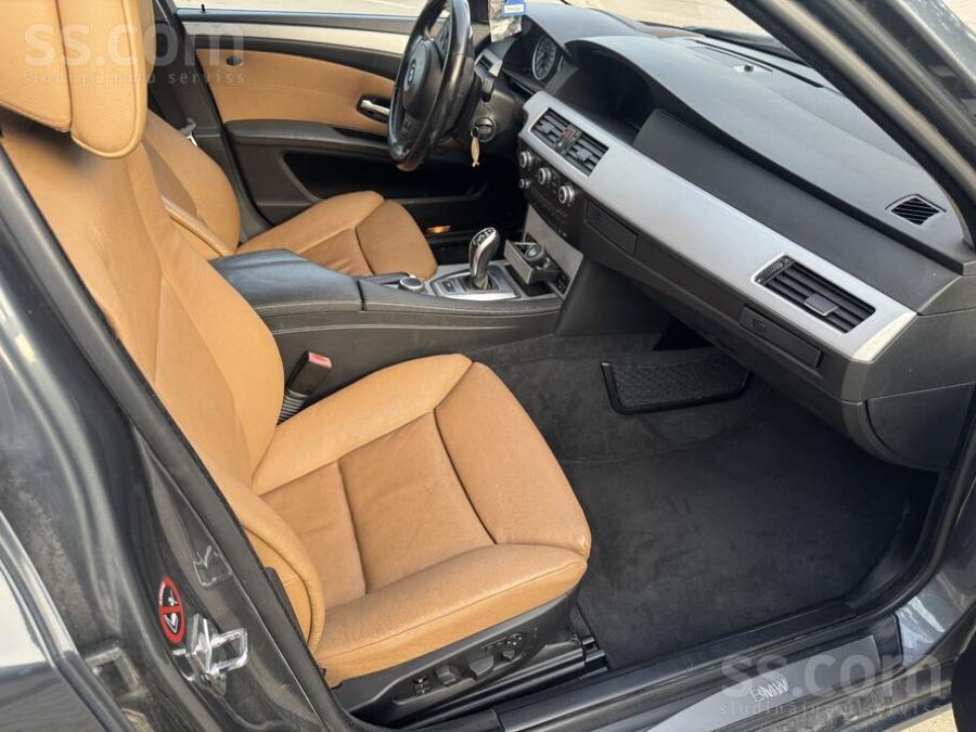 Pelēks BMW 535 2007 Jūrmala, ar dzinēja tilpumu 3.00 L un nobraukumu 410 tūkst. km par 5990 €, foto 6 vietnē AUTOMOTO.COM.LV
