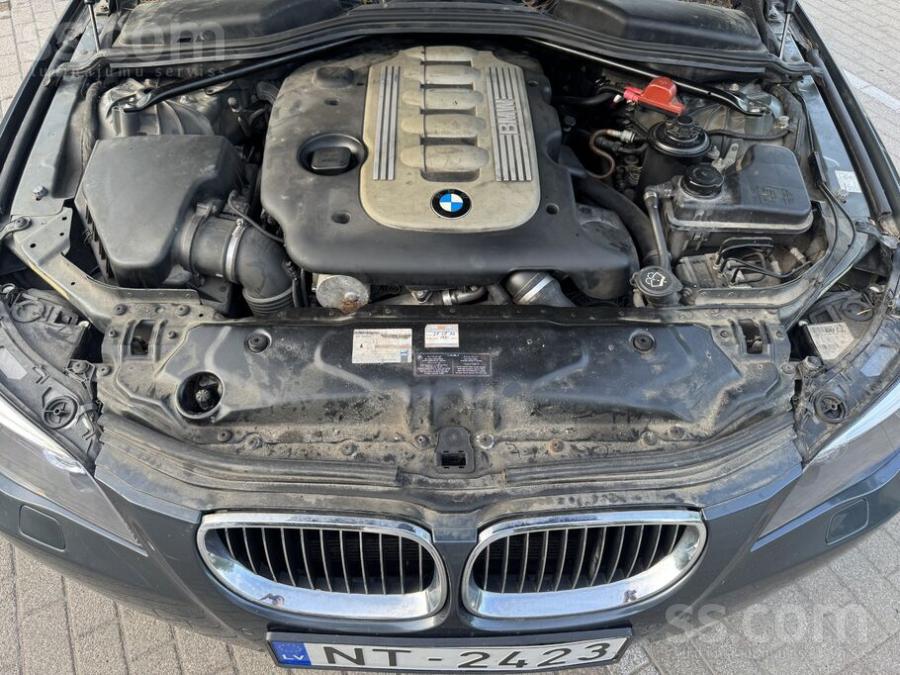 Pelēks BMW 535 2007 Jūrmala, ar dzinēja tilpumu 3.00 L un nobraukumu 410 tūkst. km par 5990 €, foto 14 vietnē AUTOMOTO.COM.LV