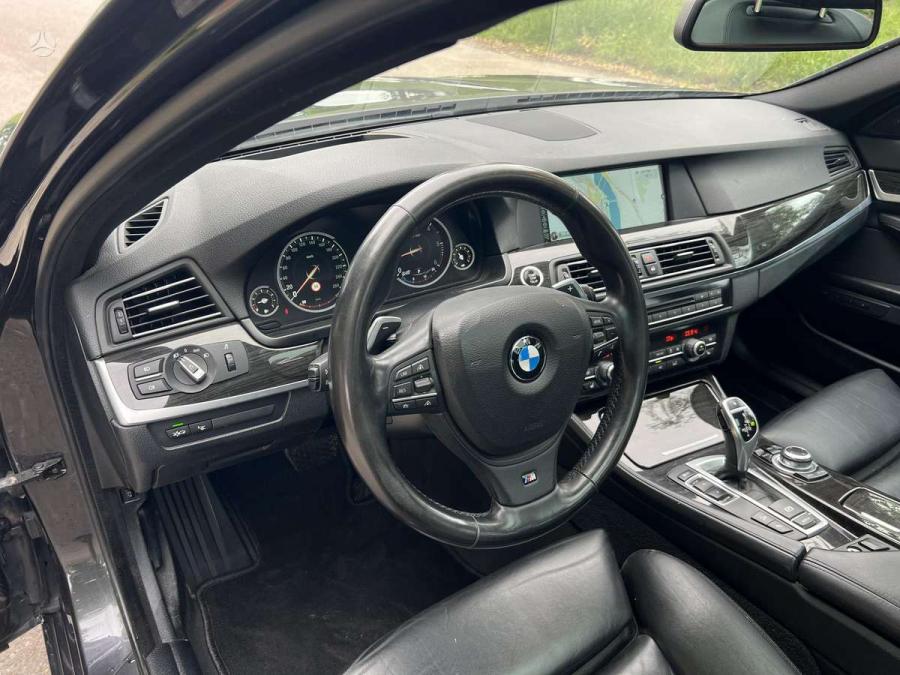 Grey BMW 535 2013 in Kaunas, with an engine capacity of 2.99 L and mileage of 283 thousand km for 8400 €, photo 14 on AUTOMOTO.COM.LV