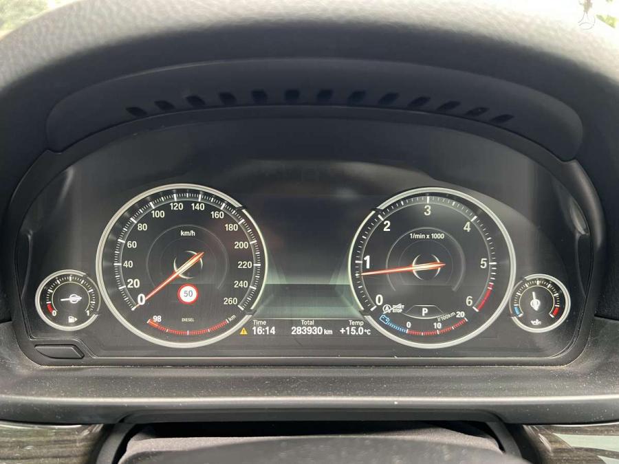 Grey BMW 535 2013 in Kaunas, with an engine capacity of 2.99 L and mileage of 283 thousand km for 8400 €, photo 33 on AUTOMOTO.COM.LV