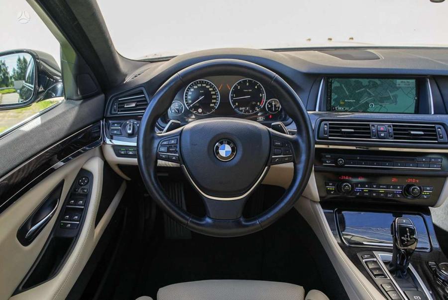 Pelēks BMW 535 2013 Marijampole, ar dzinēja tilpumu 2.99 L un nobraukumu 282 tūkst. km par 12750 €, foto 15 vietnē AUTOMOTO.COM.LV