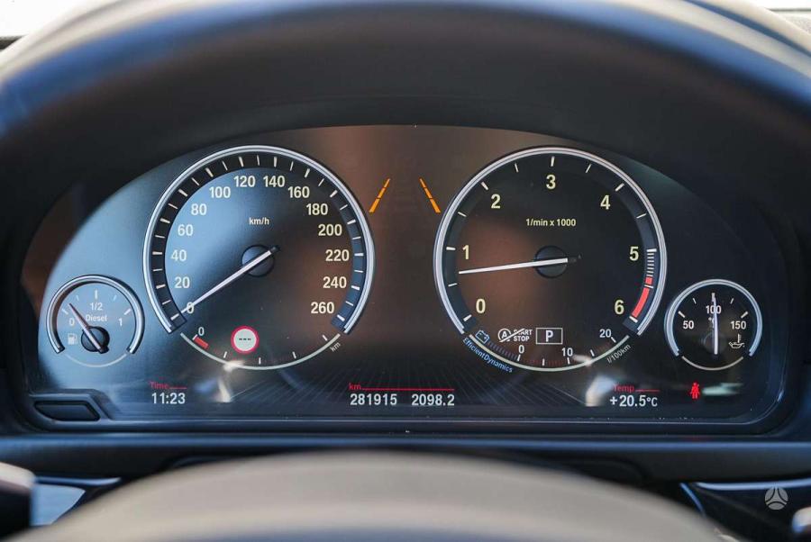 Pelēks BMW 535 2013 Marijampole, ar dzinēja tilpumu 2.99 L un nobraukumu 282 tūkst. km par 12750 €, foto 22 vietnē AUTOMOTO.COM.LV