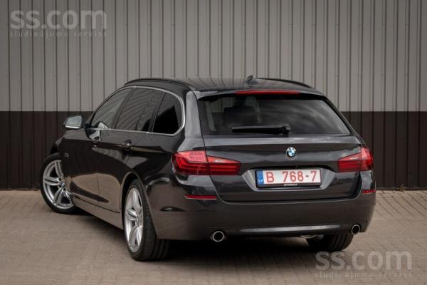 Grey BMW 535 2014 in Talsi, with an engine capacity of 3.00 L and mileage of 202 thousand km for 13950 €, photo 4 on AUTOMOTO.COM.LV