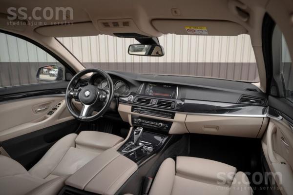 Grey BMW 535 2014 in Talsi, with an engine capacity of 3.00 L and mileage of 202 thousand km for 13950 €, photo 8 on AUTOMOTO.COM.LV