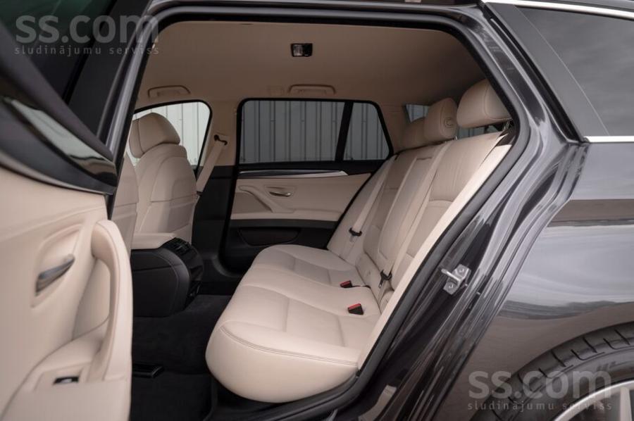 Grey BMW 535 2014 in Talsi, with an engine capacity of 3.00 L and mileage of 202 thousand km for 13950 €, photo 11 on AUTOMOTO.COM.LV