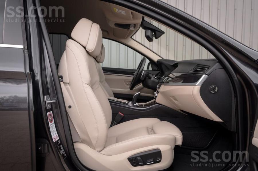Grey BMW 535 2014 in Talsi, with an engine capacity of 3.00 L and mileage of 202 thousand km for 13950 €, photo 13 on AUTOMOTO.COM.LV