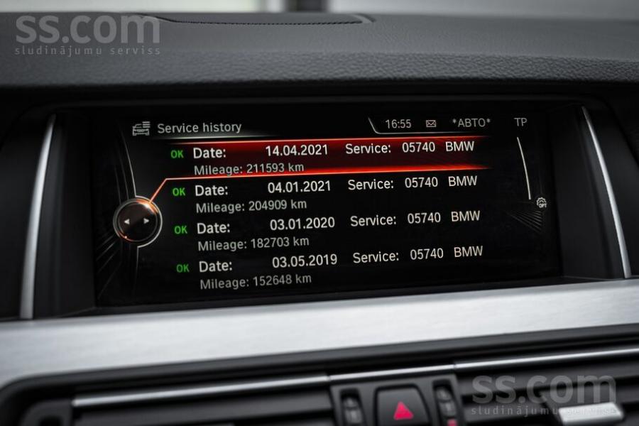 Grey BMW 535 2015 in Riga, with an engine capacity of 3.00 L and mileage of 251 thousand km for 13500 €, photo 26 on AUTOMOTO.COM.LV