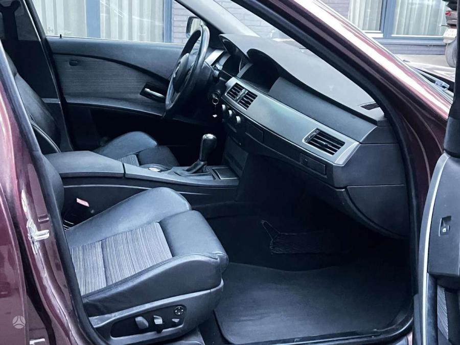 Red BMW 535 2005 in Vilnius, with an engine capacity of 3.50 L and mileage of 180 thousand km for 5999 €, photo 12 on AUTOMOTO.COM.LV