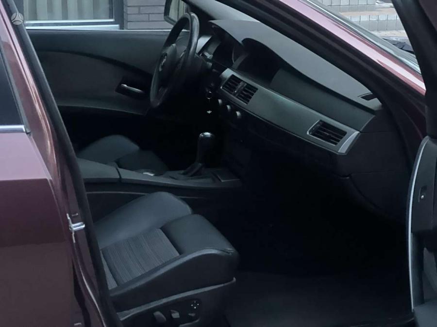 Red BMW 535 2005 in Vilnius, with an engine capacity of 3.50 L and mileage of 180 thousand km for 5999 €, photo 13 on AUTOMOTO.COM.LV