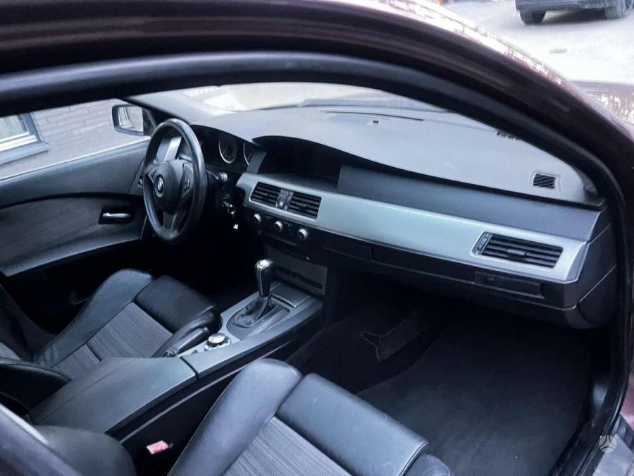 Red BMW 535 2005 in Vilnius, with an engine capacity of 3.50 L and mileage of 180 thousand km for 5999 €, photo 15 on AUTOMOTO.COM.LV