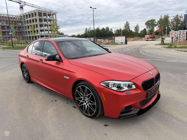 Red BMW 535 2014 in Vilnius, with an engine capacity of 2.98 L and mileage of 205 thousand km for 12999 €, photo 6 on AUTOMOTO.COM.LV