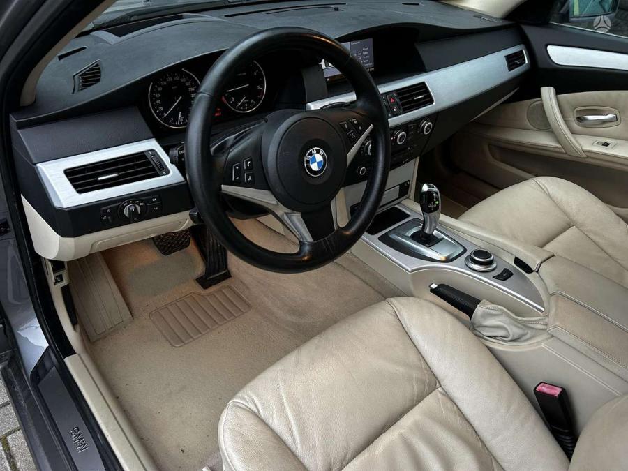 BMW 535 2007 in Vilnius, with an engine capacity of 2.99 L and mileage of 183 thousand km for 7499 €, photo 10 on AUTOMOTO.COM.LV