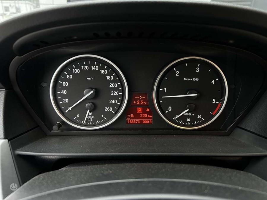 BMW 535 2007 in Vilnius, with an engine capacity of 2.99 L and mileage of 183 thousand km for 7499 €, photo 20 on AUTOMOTO.COM.LV