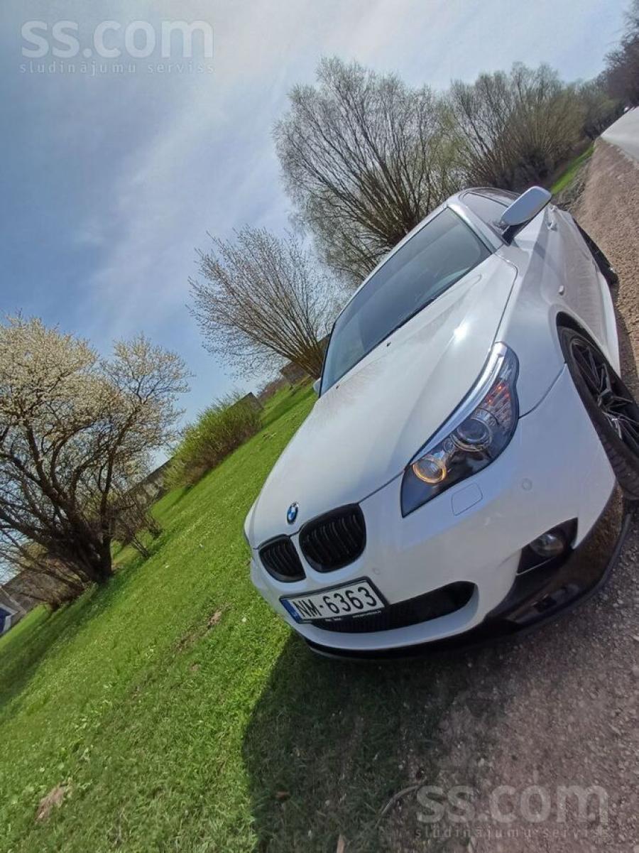 White BMW 535 2007 in Riga, with an engine capacity of 3.00 L and mileage of 269 thousand km for 9100 €, photo 5 on AUTOMOTO.COM.LV