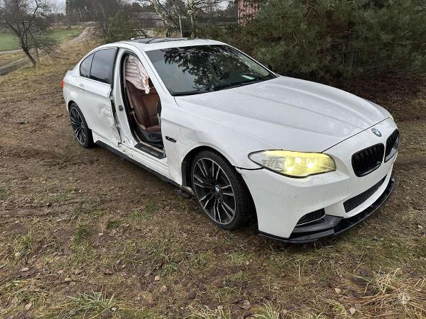 White BMW 535 2011 in Vilnius, with an engine capacity of 2.98 L and mileage of 275 thousand km for 4750 €, photo 2 on AUTOMOTO.COM.LV