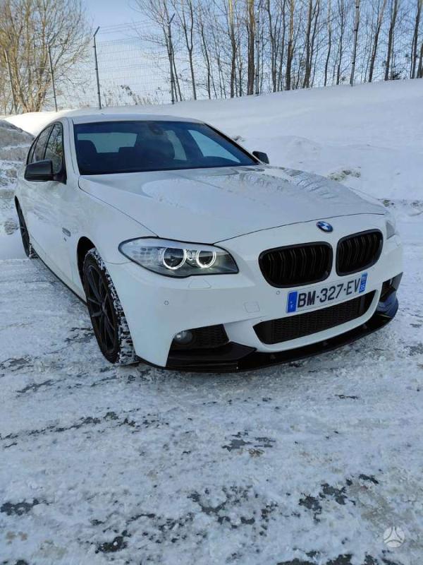 White BMW 535 2011 in Vilnius, with an engine capacity of 2.99 L and mileage of 261 thousand km for 9400 €, photo 4 on AUTOMOTO.COM.LV