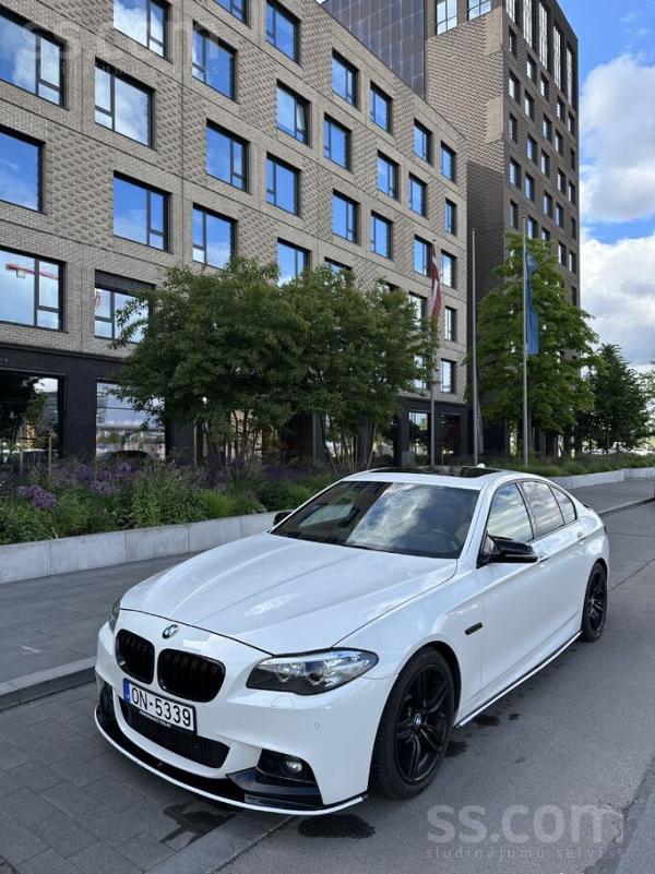White BMW 535 2014 in Riga, with an engine capacity of 3.00 L and mileage of 200 thousand km for 17000 €, photo 1 on AUTOMOTO.COM.LV